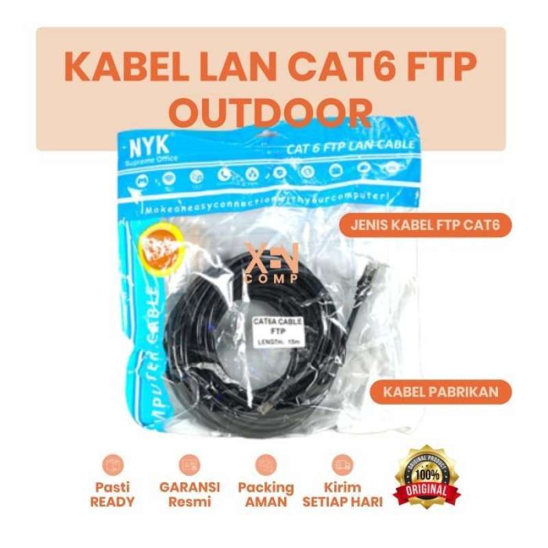Jual Nyk Kabel Lan Ftp Cat6a Outdoor Metal Rj45 Straight Ethernet Cable Di Seller Xen Comp ...