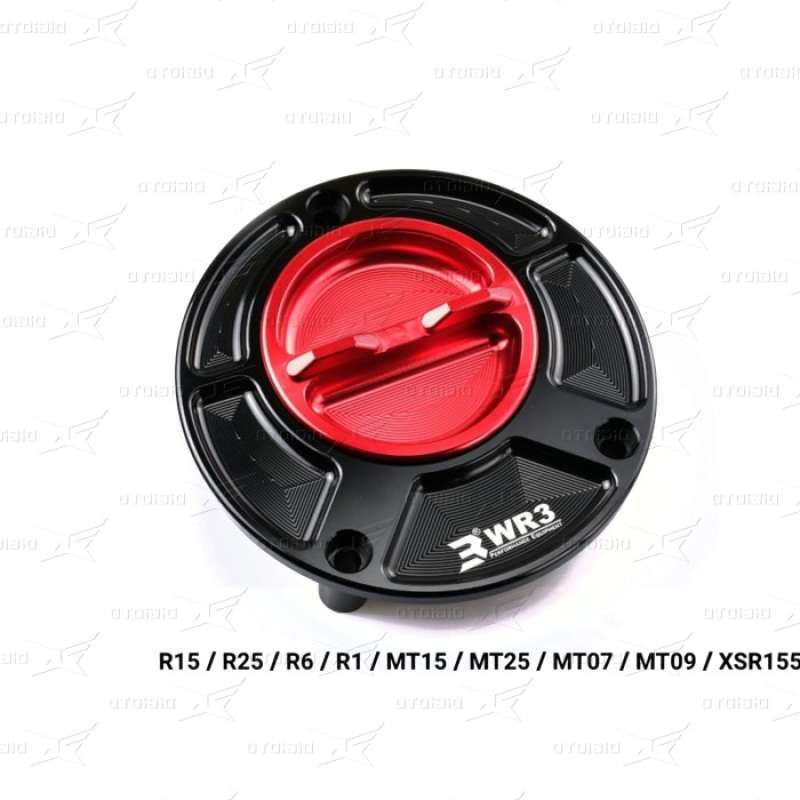 Promo Wr3 Fuel Cap / Tutup Tangki R6 R1 Mt15 Mt25 Mt07 Mt09 - Merah ...