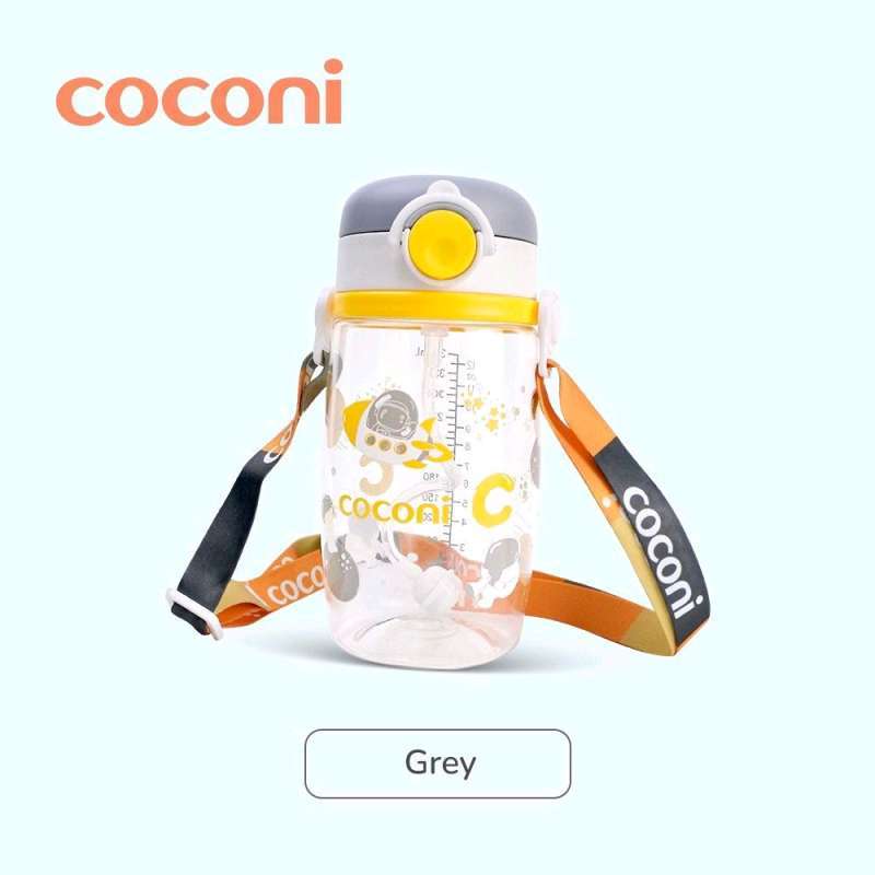 Jual Coconi Tritan Sippy Cup With Strap / 360 Gravity Straw Baby Water ...