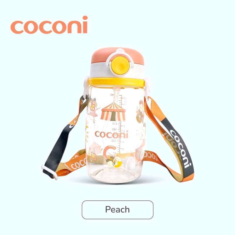 Jual Coconi Tritan Sippy Cup With Strap / 360 Gravity Straw Baby Water ...