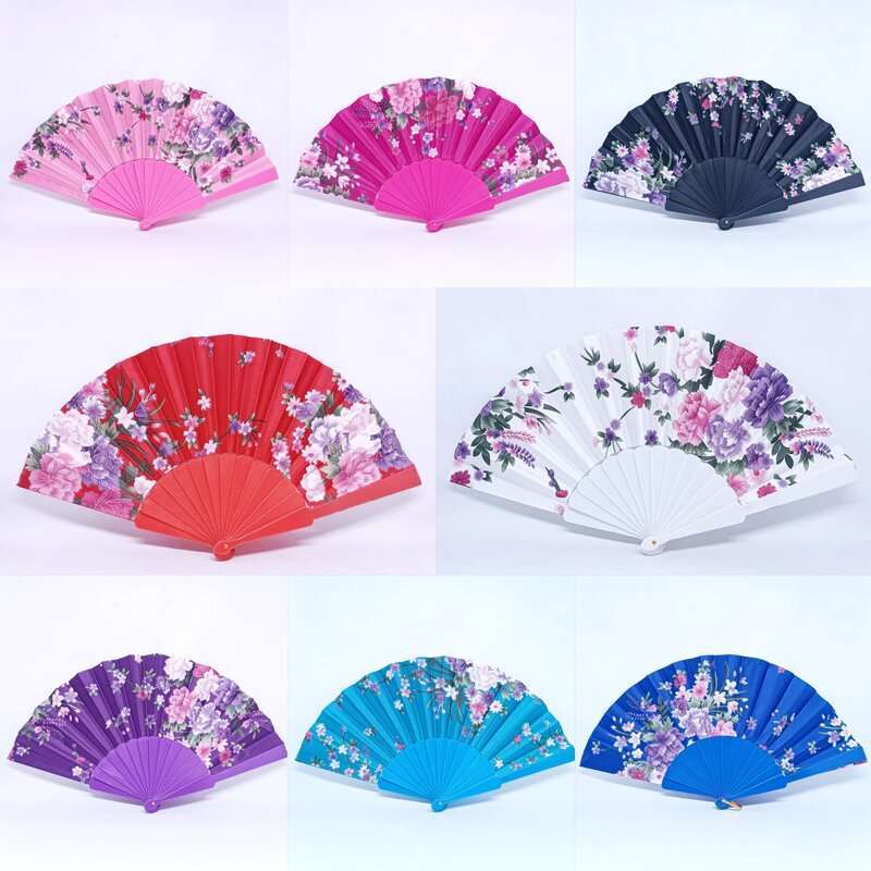 Jual Kipas Plastik Warna Motif Bunga Kipas Satin Kipas Tari Kipas ...