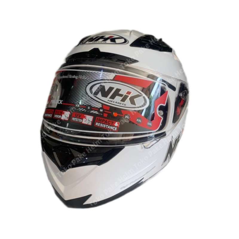 Promo Helm Nhk Rx 9 Solid White Full Face Rx9 Diskon 10% Di Seller ...