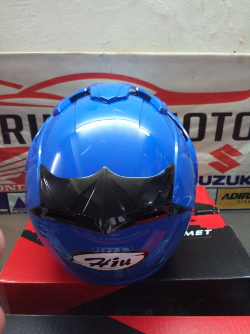 Promo Helm Hiu Arrow / Double Visor / Half Face Helmet / Sni Blue Mild ...