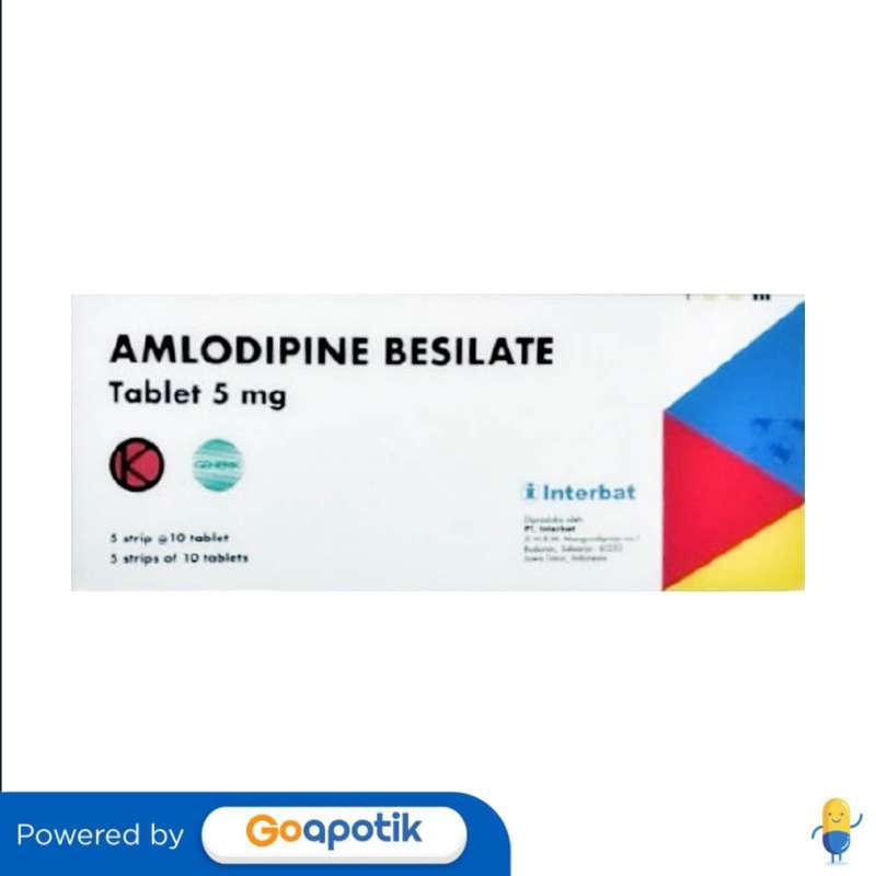 Jual Amlodipine Besilate Interbat 5 Mg Box 50 Tablet Di Seller Apotek ...