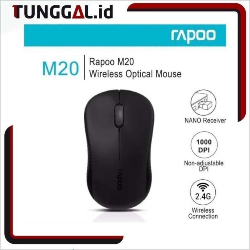 Jual Mouse Wireless Optical Rapoo M20 Original (mouse Rapoo M20) Di Seller Tunggal Computer ...