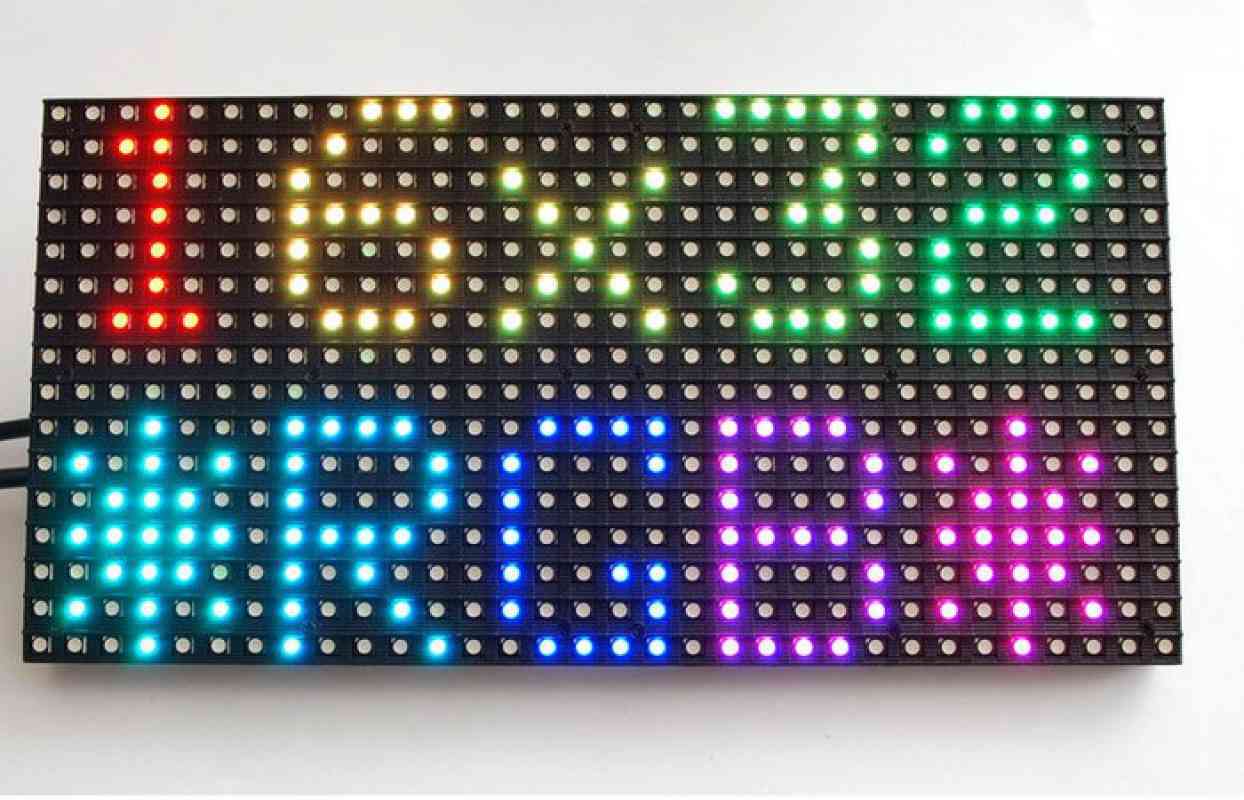 Promo P10 Smd Rgb Full Color Colour Outdoor Panel Module Modul Running ...