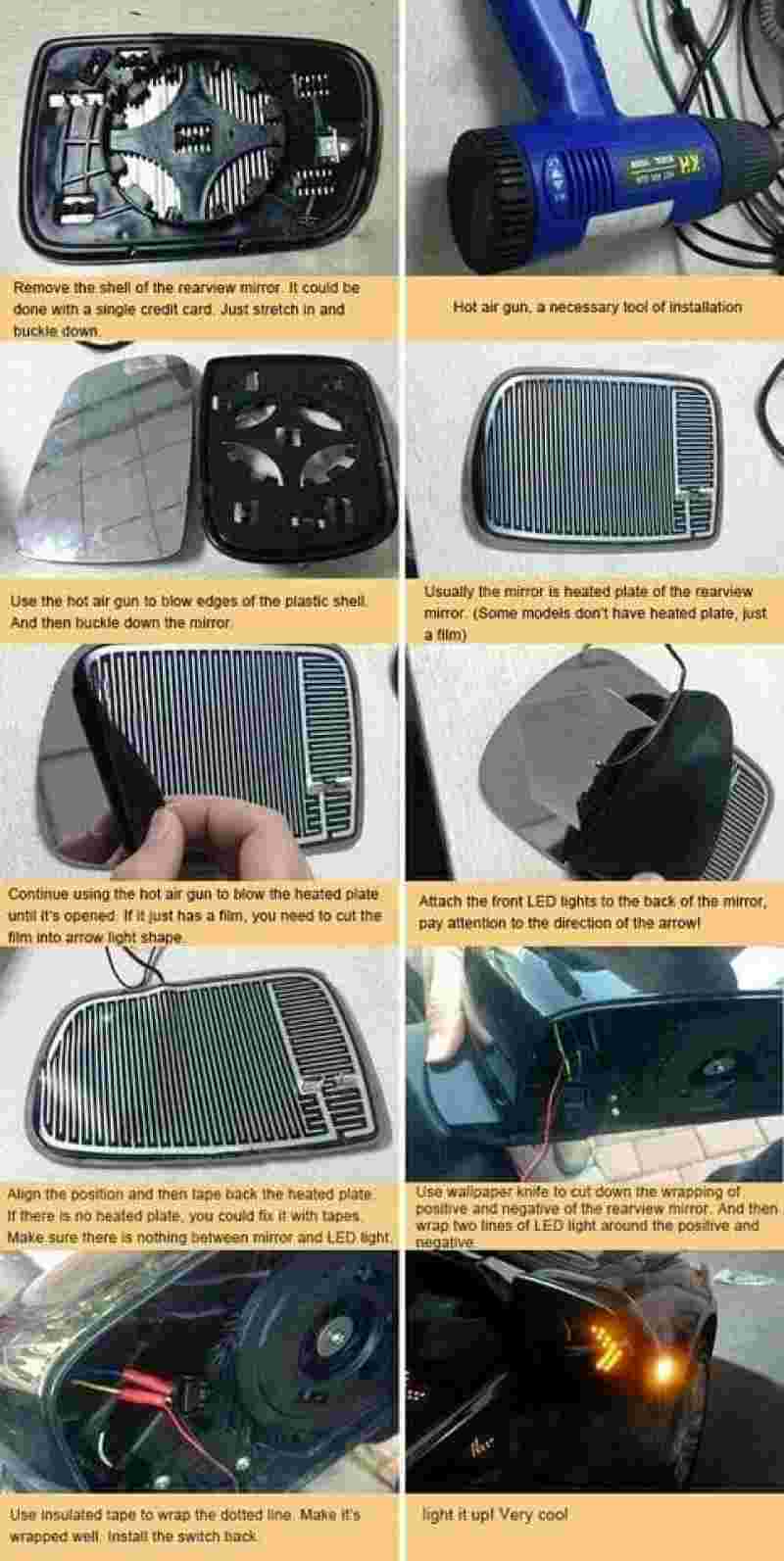 Promo Led Running Berjalan Sen Sign Sein Arrow Tanda Panah Spion Mobil ...