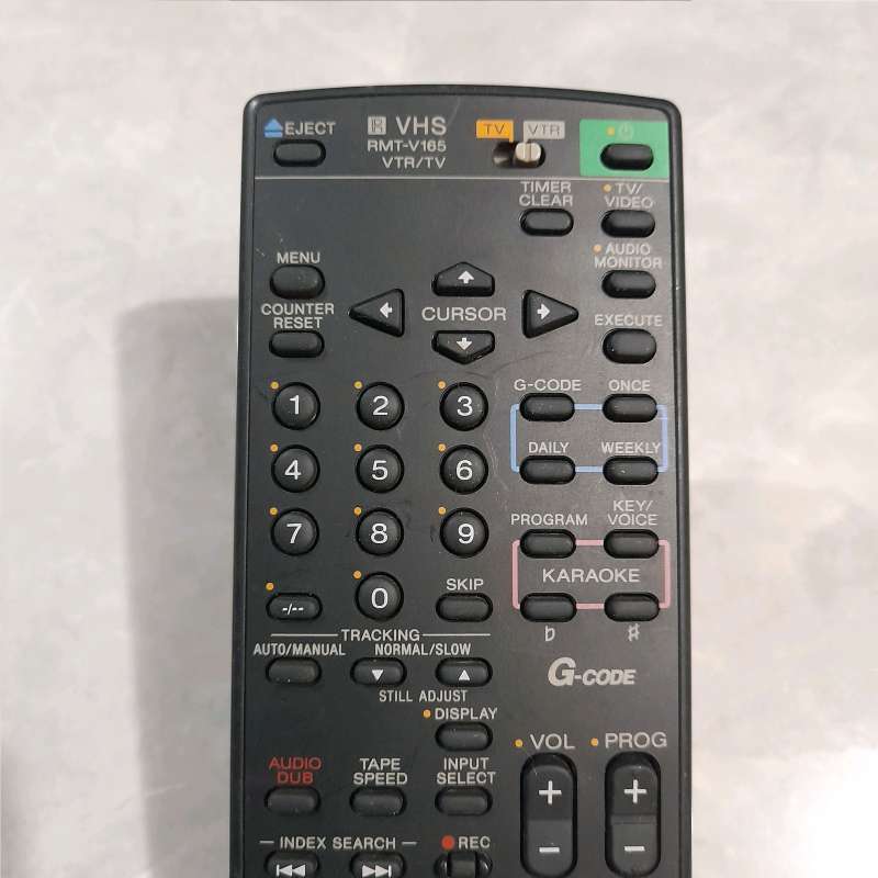 Jual Remote Remot Vhs Vtr Tv Sony Rmt-v165 Original Asli Di Seller ...