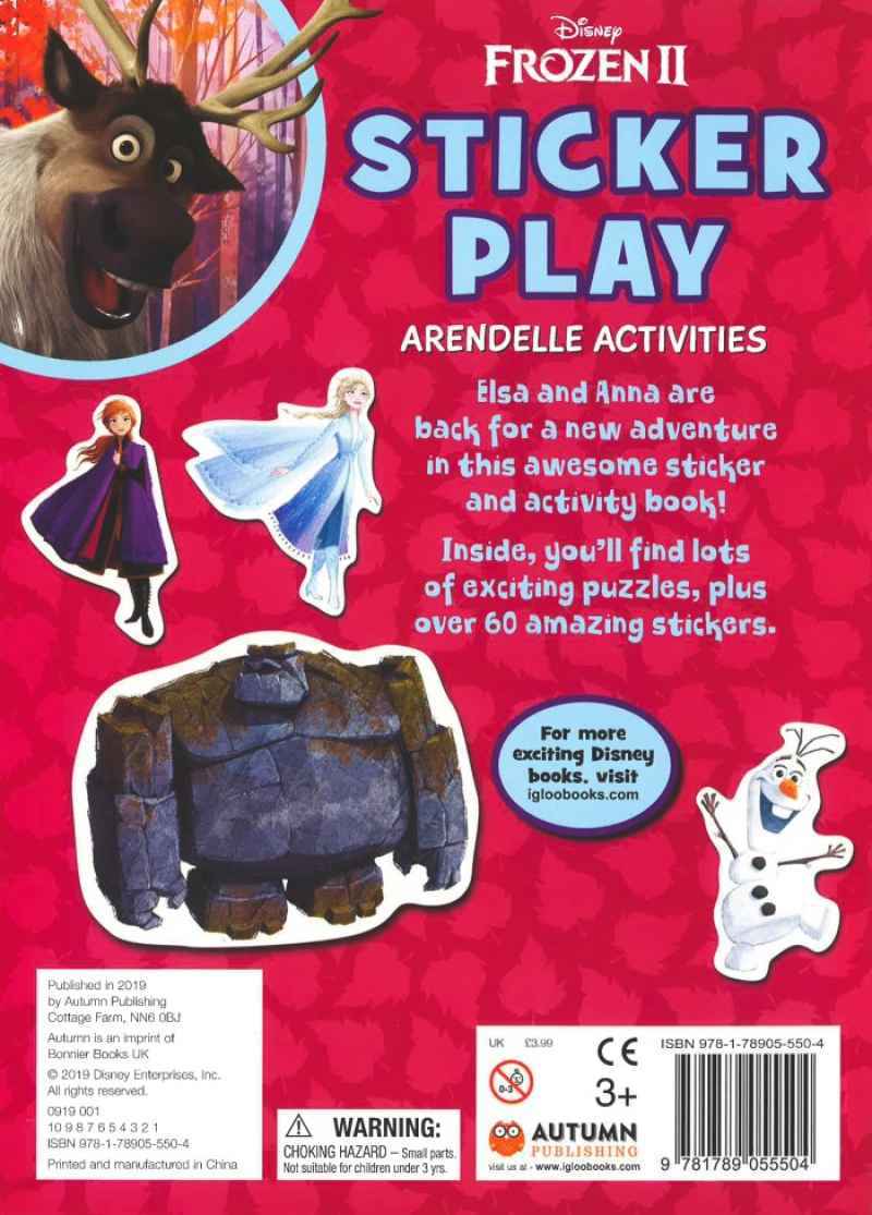 Promo Disney Princess Frozen Sticker Play Arendelle Elsa Anna Activity ...