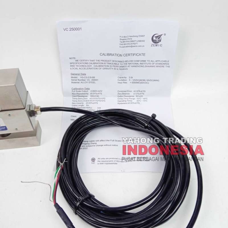 Promo Load Cell Timbangan 3ton Loadcell S Type Zemic H3 3 Ton Diskon 33 ...