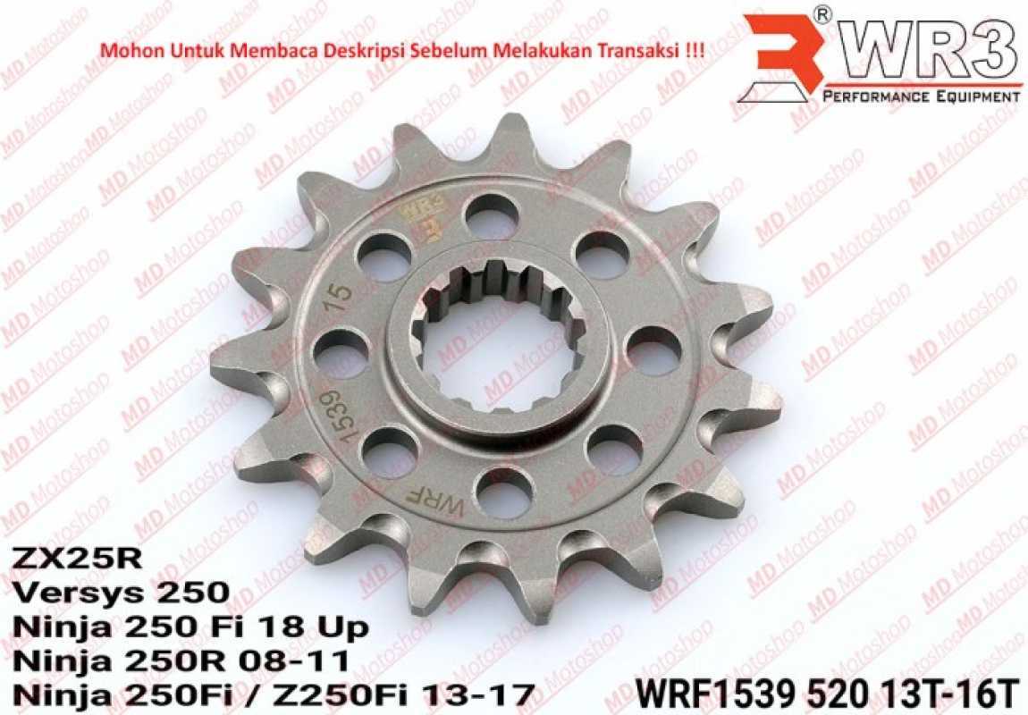 Promo Gear Depan Wr3 Ukuran 14t - 15t Kawasaki Ninja 250fi Old New ...