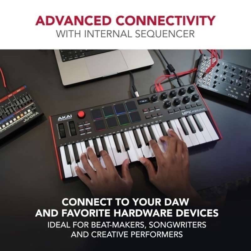 Promo Akai Mpk Mini Plus 37 Key Mini Keyboard Controller Garansi Resmi