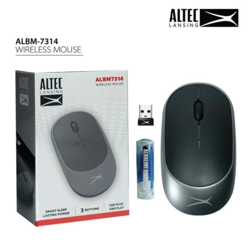 Promo Altec Lansing Albm7314 Mouse Wireless Albm 7314 Silent Klik ...
