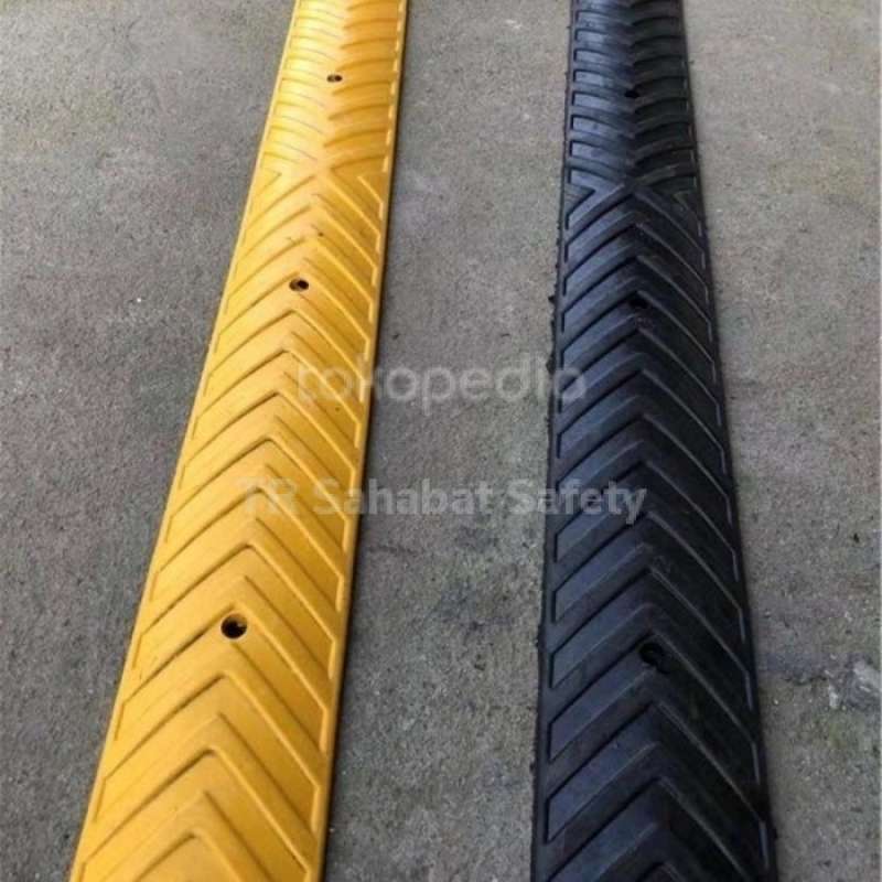 Promo Rubber Speed Bump Hitam/kuning Mini Tidur Kejut Karet Diskon 50% ...