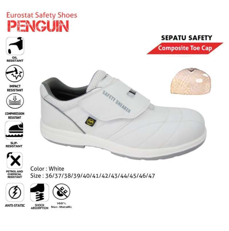 Promo Sepatu Sneaker Safety Shoes Eurostat Penguin Anti Esd Hs354c - 46 ...