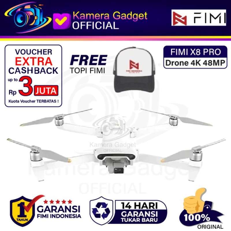Jual Fimi X8 Pro Drone 4k 48mp Camera 3 Axis Gimbal 15km - Fimi X8pro - Memory 32gb Di Seller ...