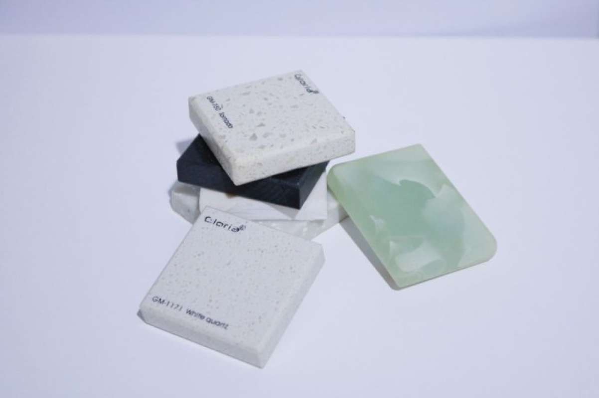 Jual Sample Material Interior : Solid Surface 5x5cm - 2 Night Gleam Di ...