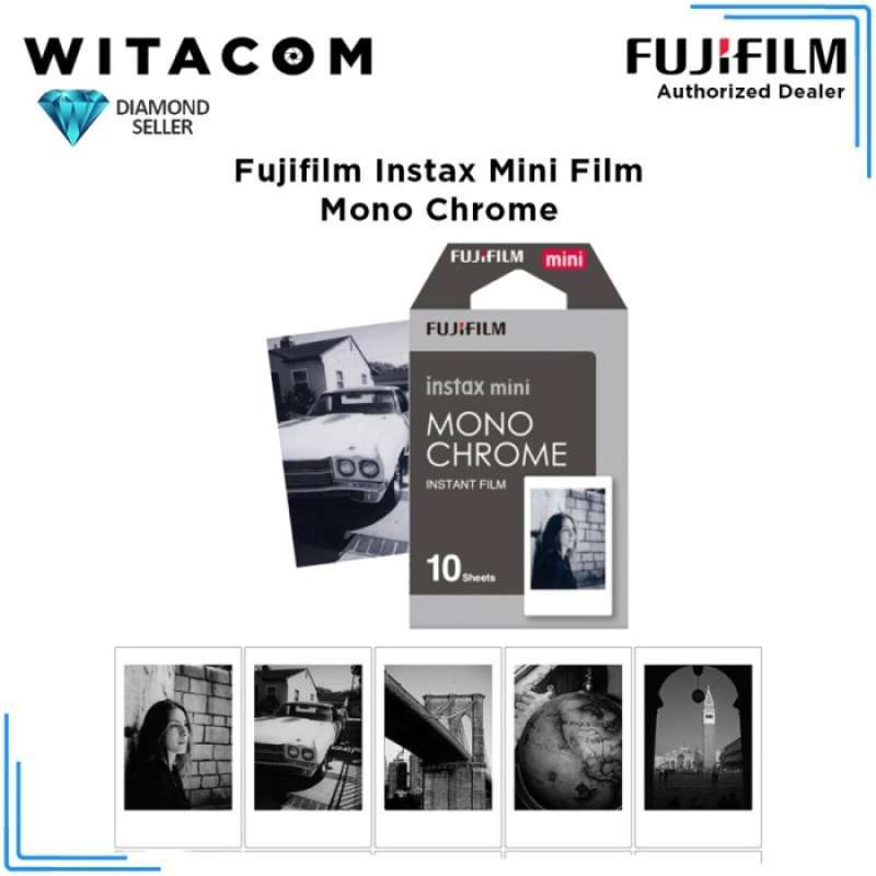 Jual Fujifilm Instax Mini Film Photo Paper - Monochrome Di Seller Owl ...