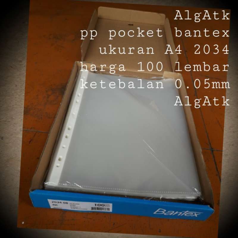 Promo Pp Pocket Bantex 2034 Ukuran A4 Display Book Isi 100 Lembar. Diskon 23% Di Seller ...