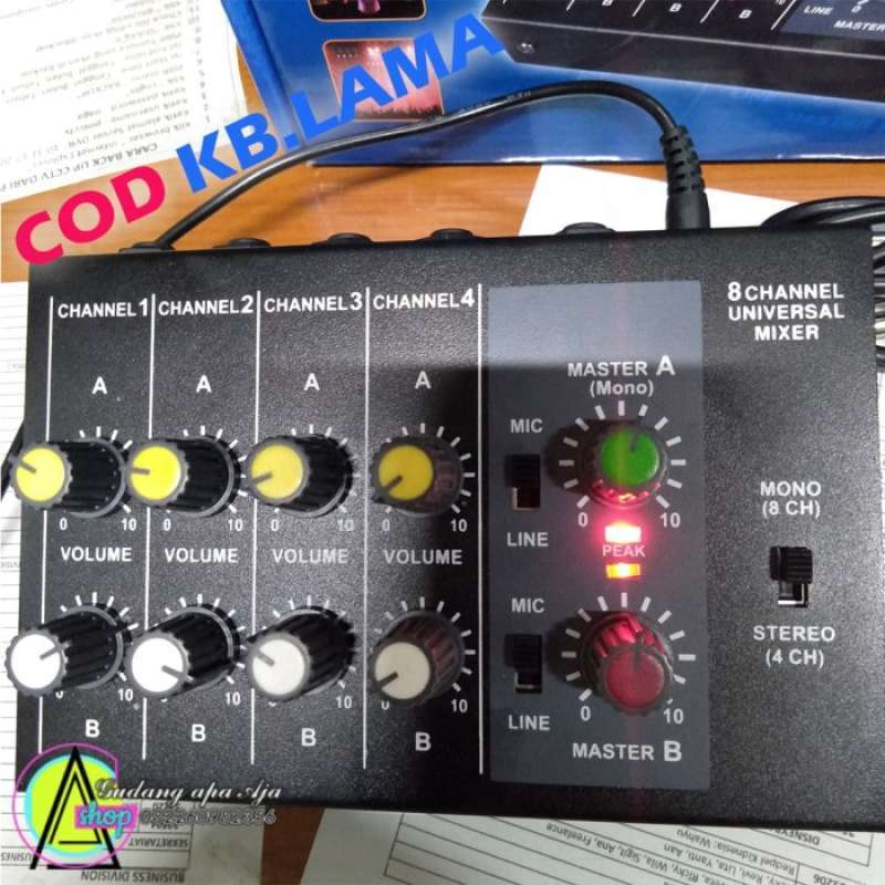 Promo Mini Mixer Karaoke Akustic 8 Input Mic/line Diskon 23% Di Seller ...