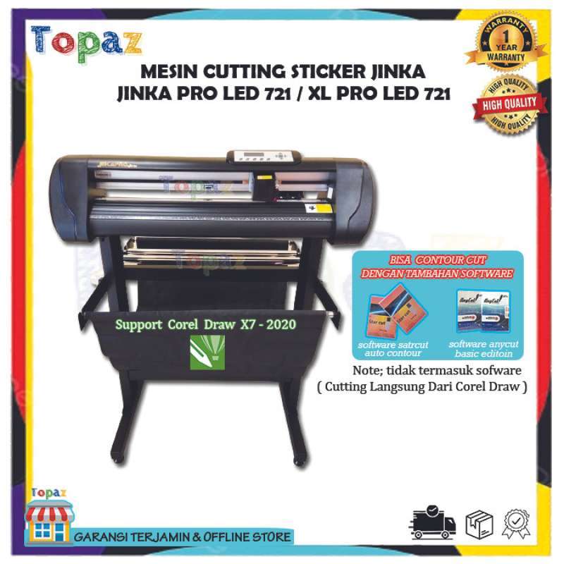 Promo Mesin Cutting Sticker Jinka 721 Led Support Coraldraw Diskon 23% ...