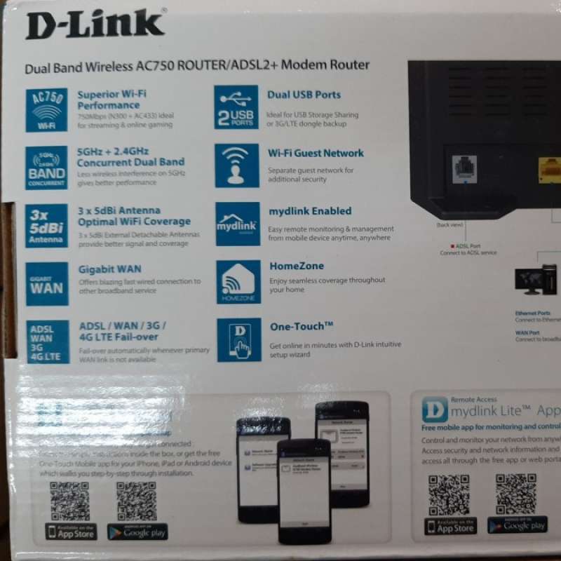 Promo Dsl -2877al-adsl 2+vdsl Ac 750 4 Port Wireless Router Diskon 23% ...