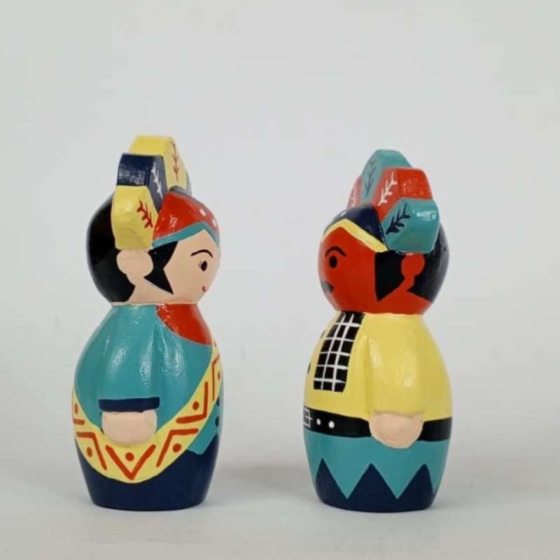 Promo Souvenir Boneka Kayu Mainan Anak Ondel-ondel Atun Dan Juki Diskon ...