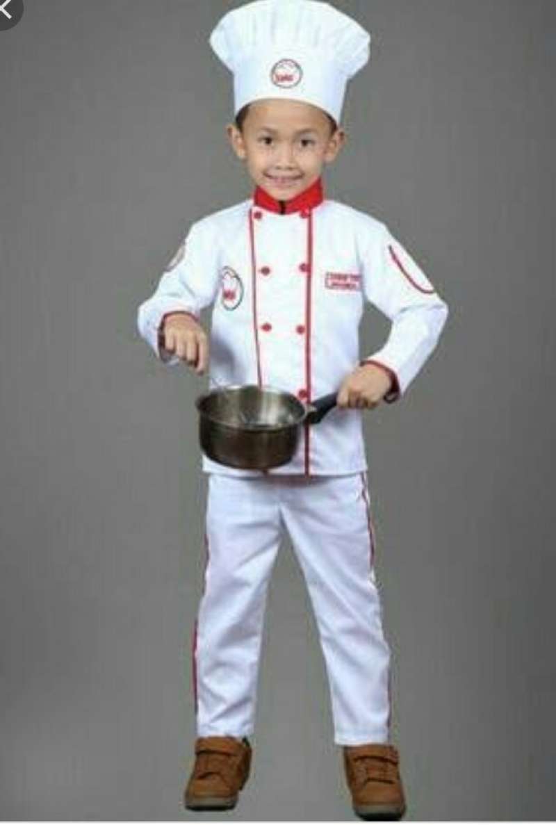 Promo Baju / Kostum / Stellan / Seragam Profesi Koki / Chef Size 1 - 4 ...