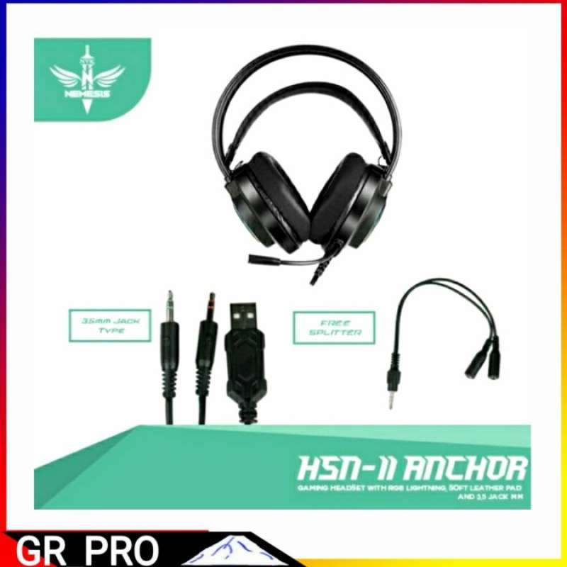 Promo 100% Produk Ori Headset Gaming Rgb Nyk Anchor Hs-n11 Diskon 23% Di Seller Frens Store ...