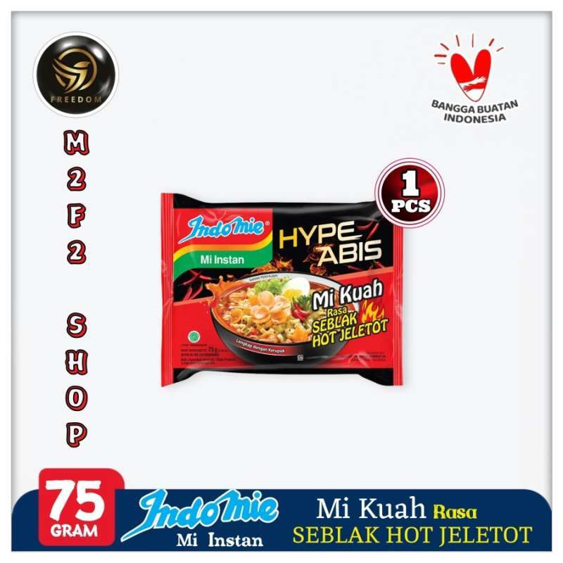 Promo Indomie Mie Instant Kuah Hype Abis Rasa Seblak Hot Jeletot Bag