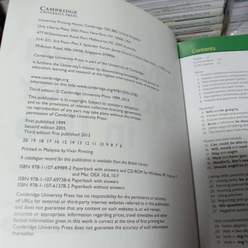 Jual Buku Advanced Grammar In Use Third Edition Without Answers Cambridge Di Seller Noelle ...