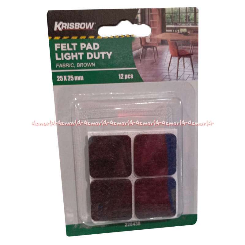 Jual Krisbow Felt Pads Light Duty 25mmx 25mm Isi 12pcs Busa Foam ...