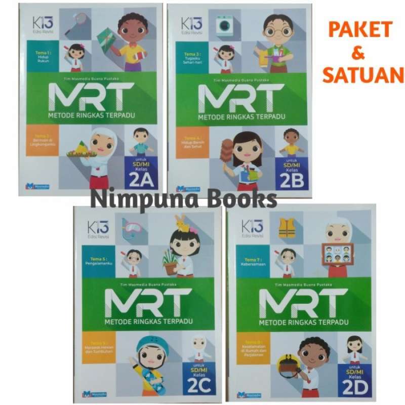 Jual Buku Mrt Kelas 2 2a 2b 2c 2d Sd/mi Metode Ringkas Terpadu Di ...