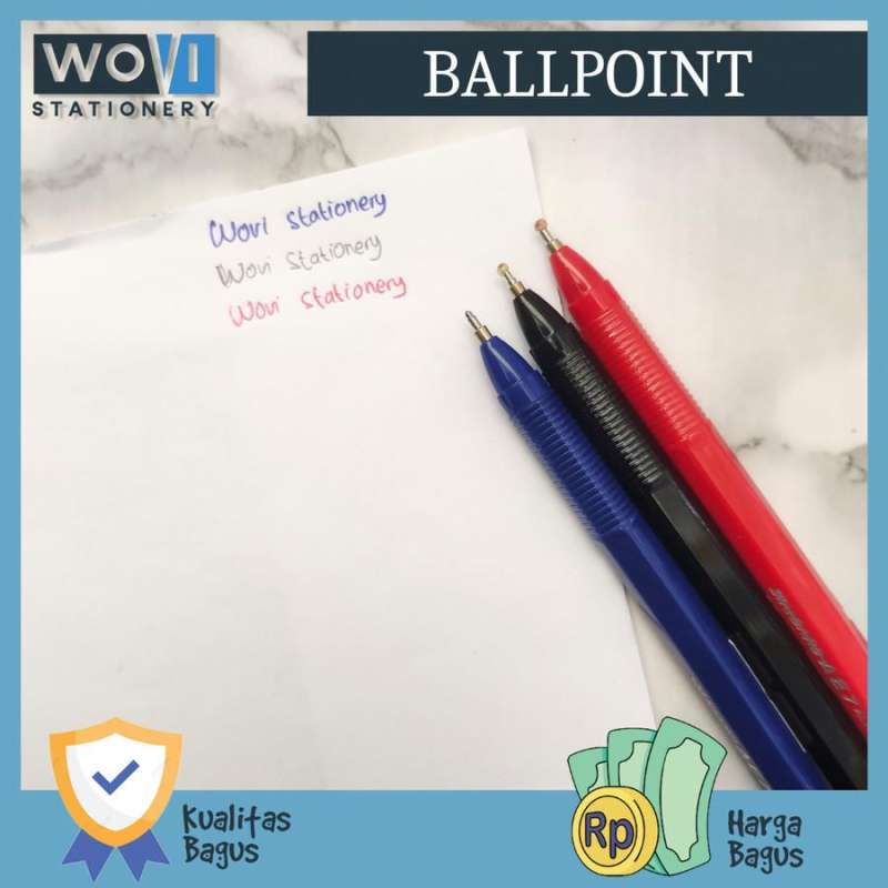 Jual [pcs] Ballpoint Ae7 0.3 Standard Hitam / Ballpoint Ae7 0.5 ...