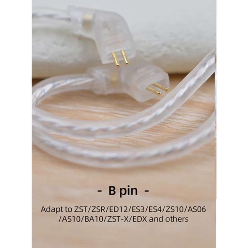 Jual Kabel Kz Silver Upgrade With Mic Kz Cable Type B / C Edx Zsn Pro ...