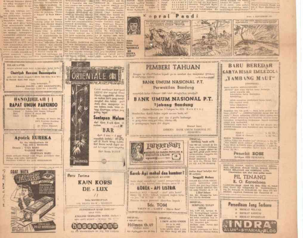Jual Koran Lama Â€œpikiran Rakyatâ€ Terbit 23 Maret 1965 Di Seller Shin ...