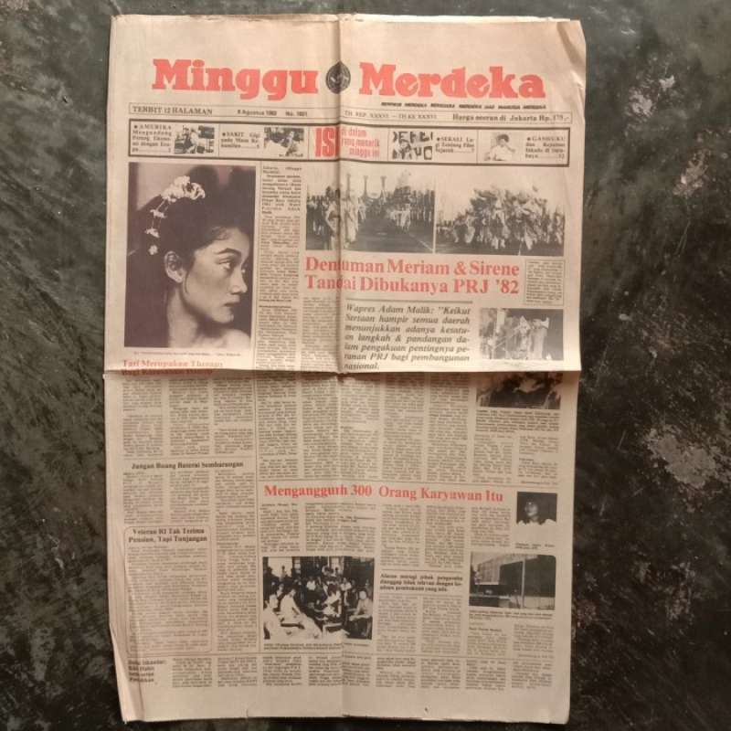 Jual Koran Jadul Kuno Lawas Minggu Merdeka 1980 An Di Seller Shin Store ...