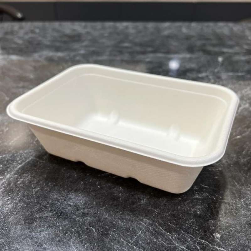 Jual Bagasse Food Box Wide 750 Ml Lunch Box Eco Friendly Kotak Makan 12 Pcs Di Seller Shin Store ...