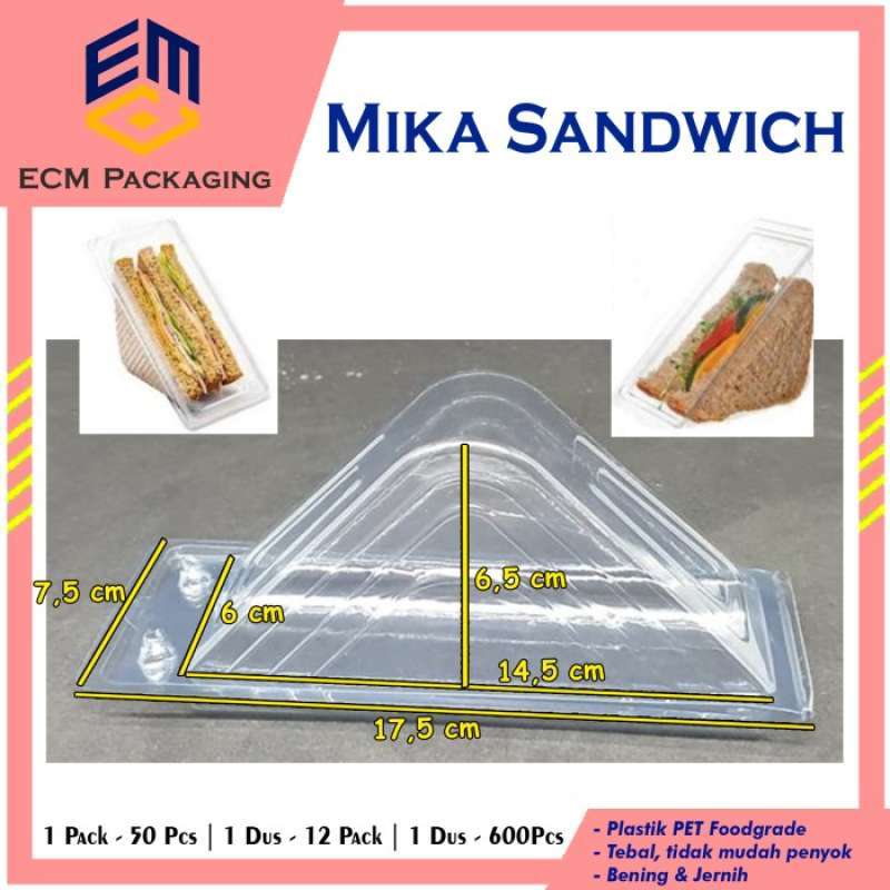 Jual Mika Sandwich Segitiga / Mikas Roti Tawar 50pcs Di Seller Shin ...