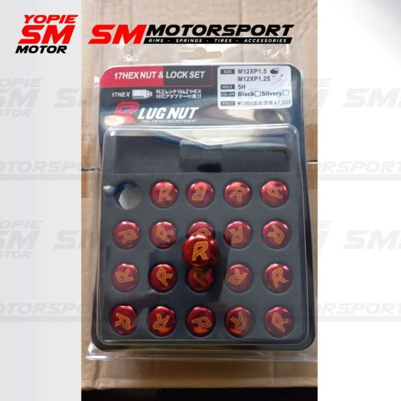 Promo Lugnut Mur Baut Roda Velg Mobil Racing Besi Not Rays Work Enkei ...