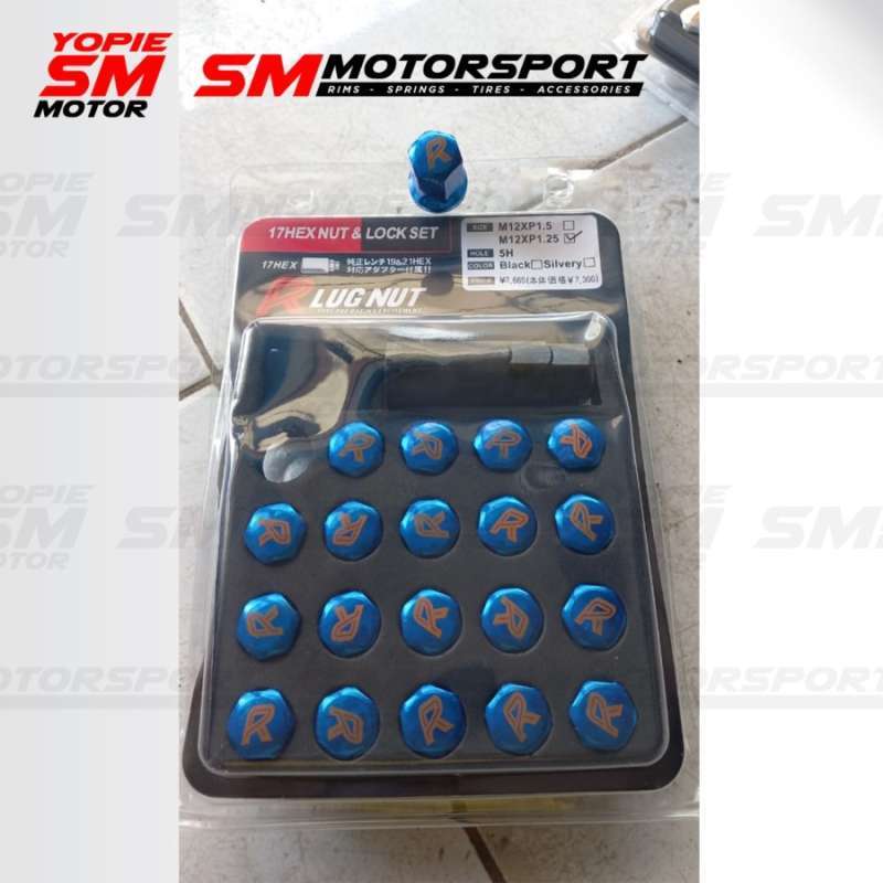 Promo Lugnut Mur Baut Roda Velg Mobil Racing Besi Not Rays Work Enkei ...