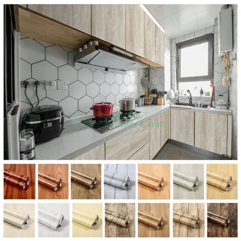 Jual Sticker Deco Sheet Pvc Stiker Pelapis Meja Furniture Hpl Kayu ...