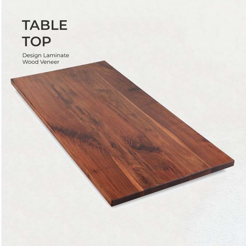 Jual Top Table Daun Meja Laminasi Veneer Kayu Walnut Import - 120cm Di ...