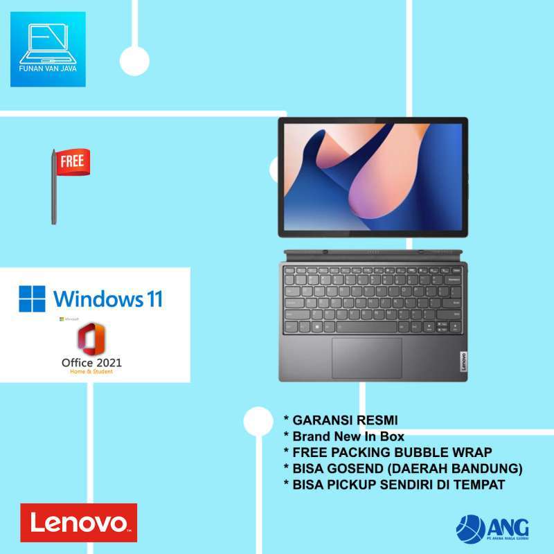 Jual Lenovo Ideapad Duet 5 12iru8-83b3004nid /core I7-1355u/16gb/512gb ...