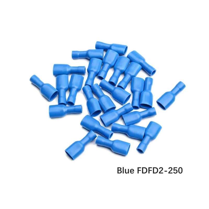 Jual Fully Skun Terminal Spade Insulated Connector Female 50pcs Mixser ...