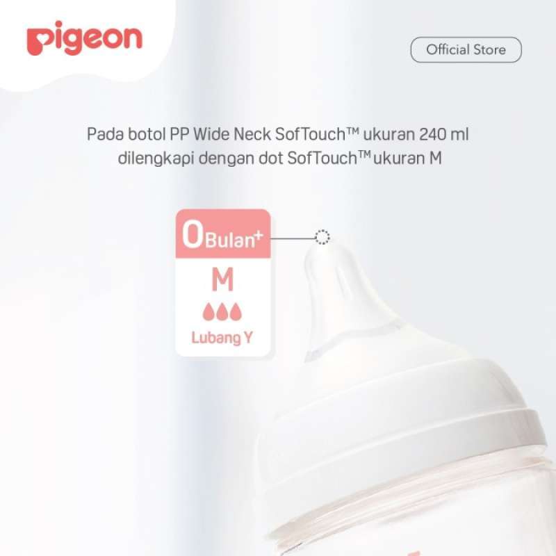 Jual Pigeon Botol Bpp Wide Neck 160ml W/ Softouch Nipple Di Seller Zenin - Cengkareng Timur ...