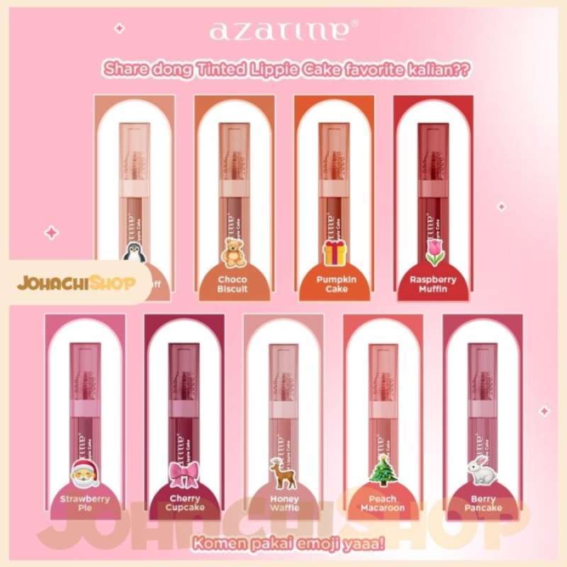 Jual Azarine Tinted Lippie Cake Series Lip Tint Red Velvet Series 2.9 ...
