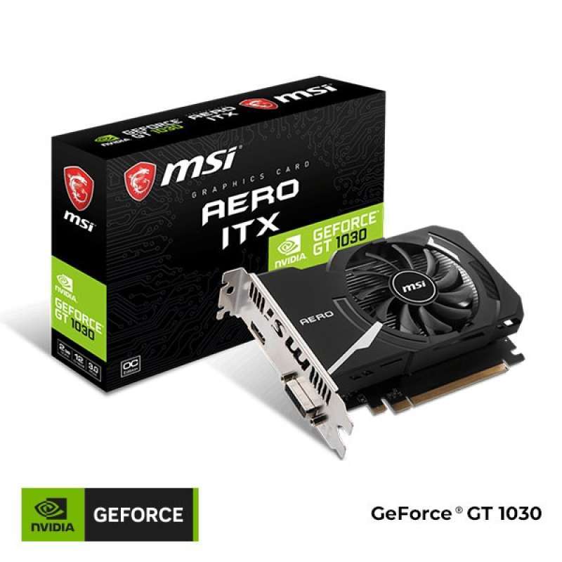 Jual Vga Card Msi Geforce Gt 1030 Aero Itx 2gd4 Oc - 2gb Ddr4 Di Seller ...