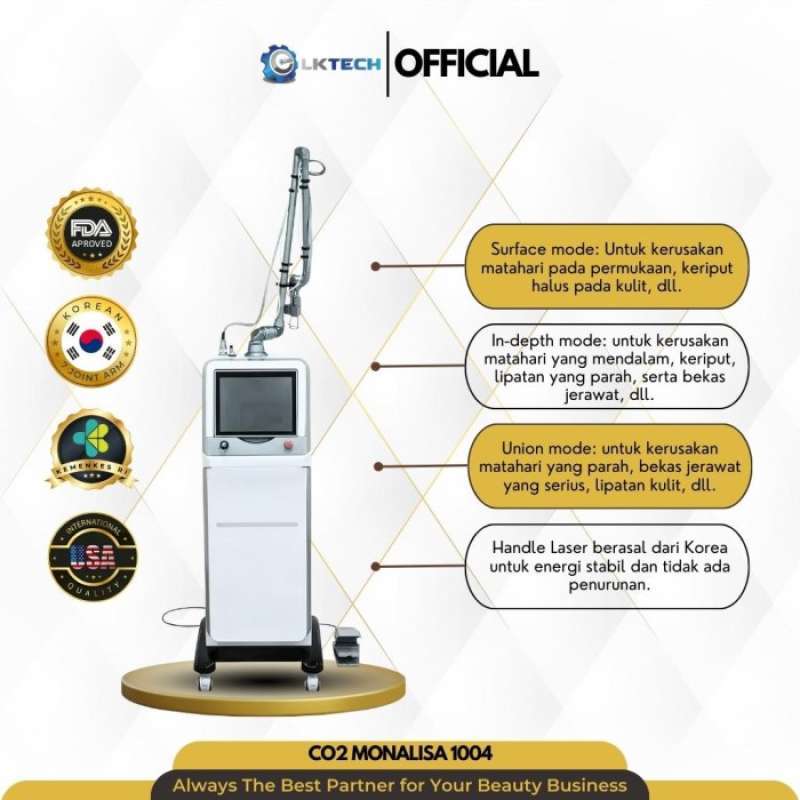 Jual Laser Co2 Fractional Pico Tech Co2 Monalisa 1004 Buat Bopeng Luka Di Seller Yama ...
