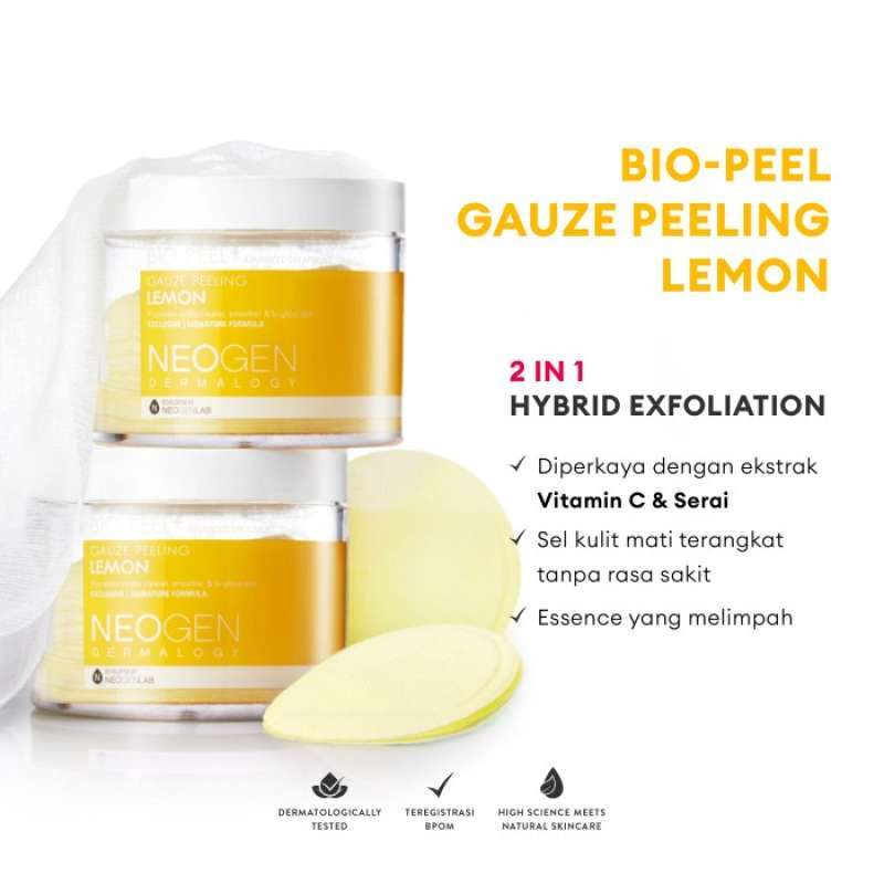 Jual Neogen Dermalogy Bio Peel Gauze Peeling Lemon Di Seller Yama - Cengkareng Timur, Kota ...